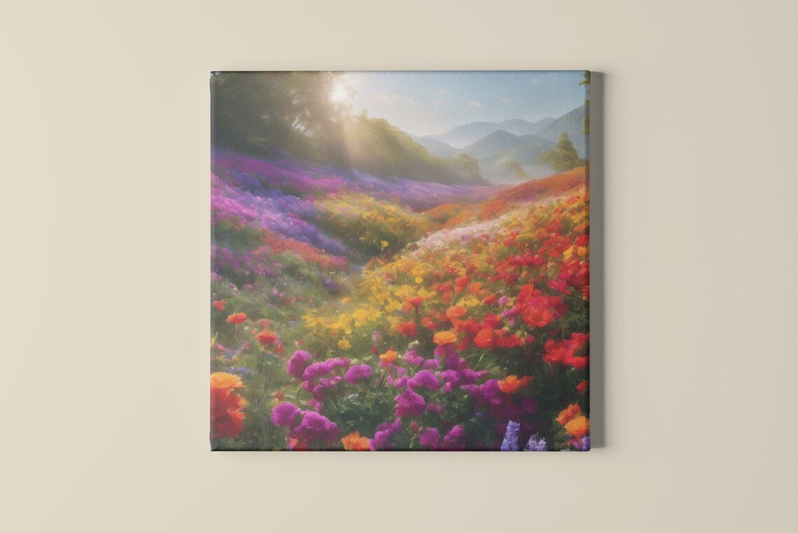 Field of Flowers, Clipart, Holistic Field, Artistic Artwork - Etsy