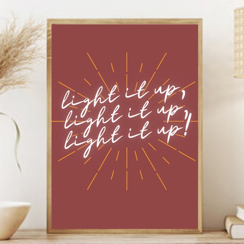 Crescent City Wall Decor-light It up Quote-digital - Etsy