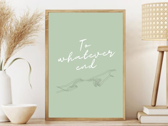 To Whatever End /throne of Glass Quote / Rowan Aelin Chaol - Etsy