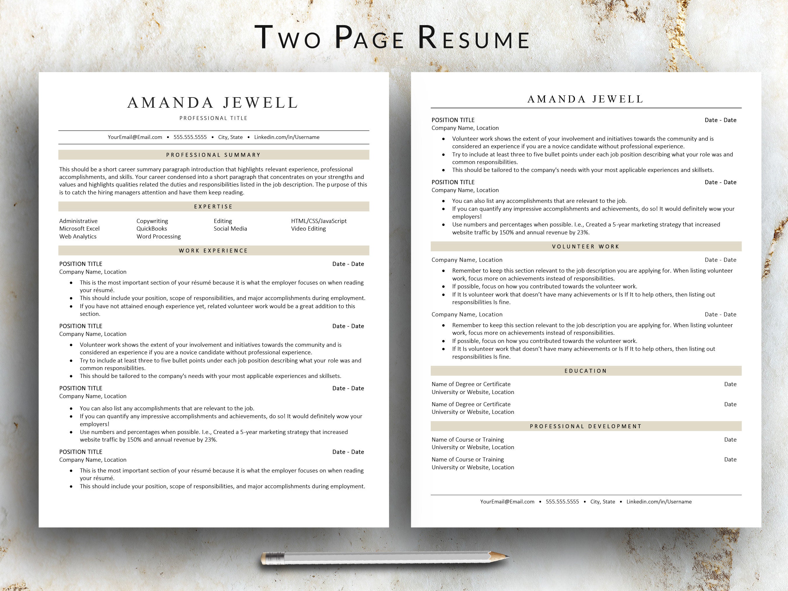 Plantilla de CV ATS 2023 / Plantilla de CV ATS Friendly para Word ...