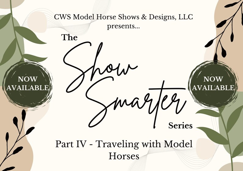 CWS Show Smarter Series, Part IV- Traveling With Model Horses - Etsy