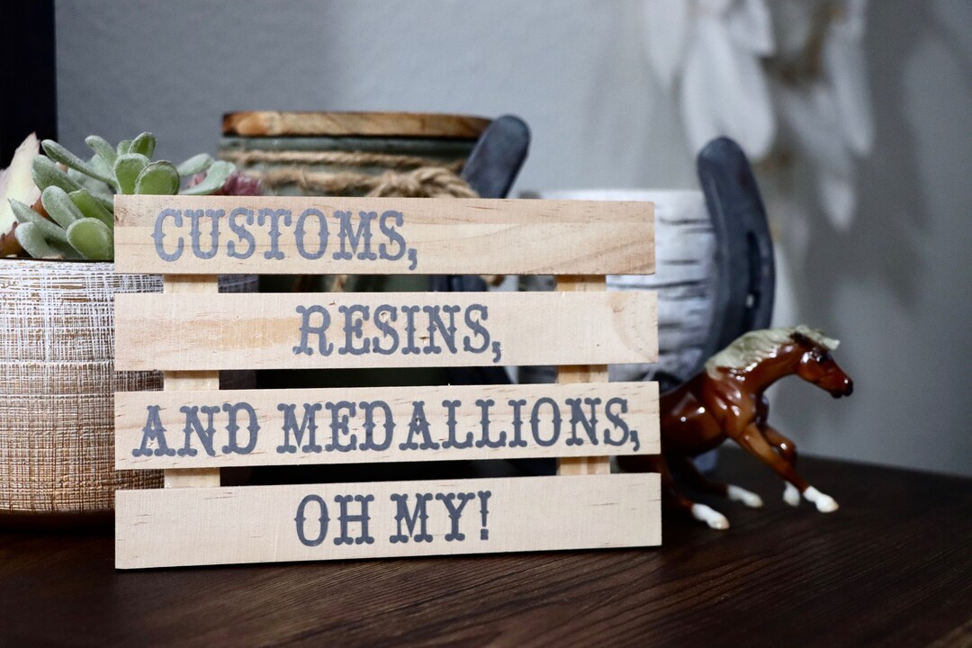 Wooden Sign customs Resins & Medallions Oh My - Etsy