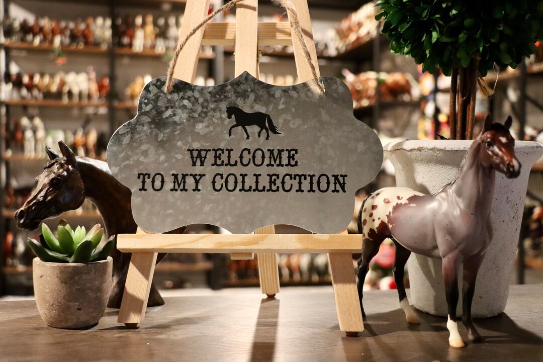 Wooden Sign- "welcome to My Collection," Galvanized, Fancy - Etsy