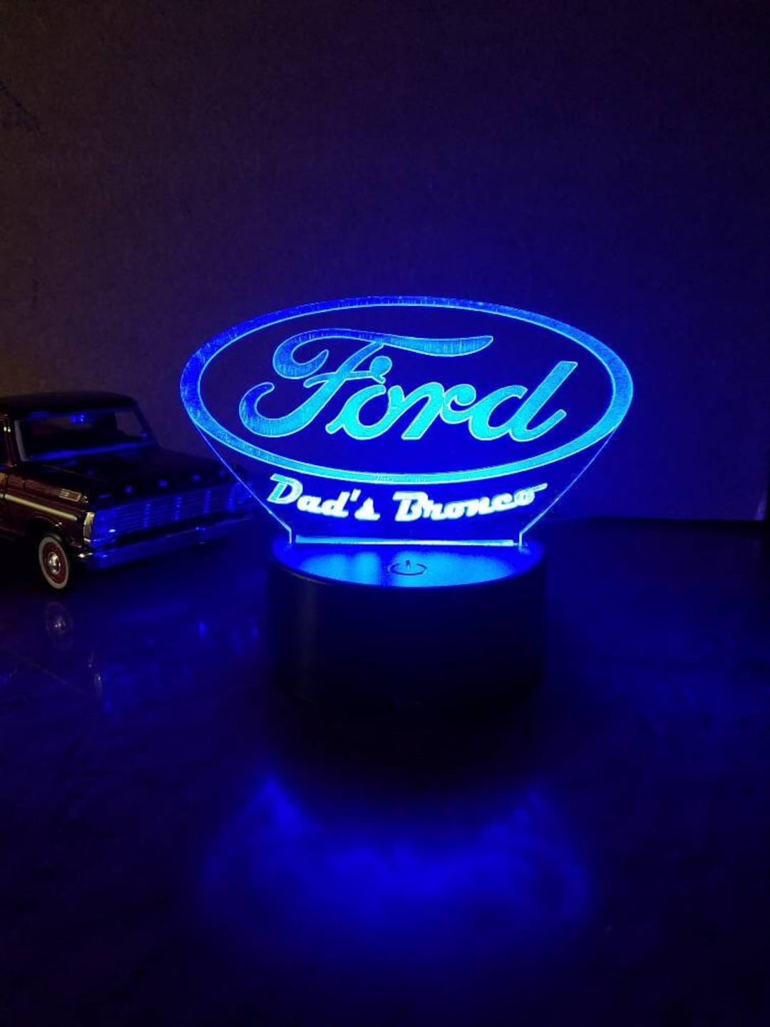 Personalized Ford Acrylic Night Light / Sign, Multi Colored Led Light ...