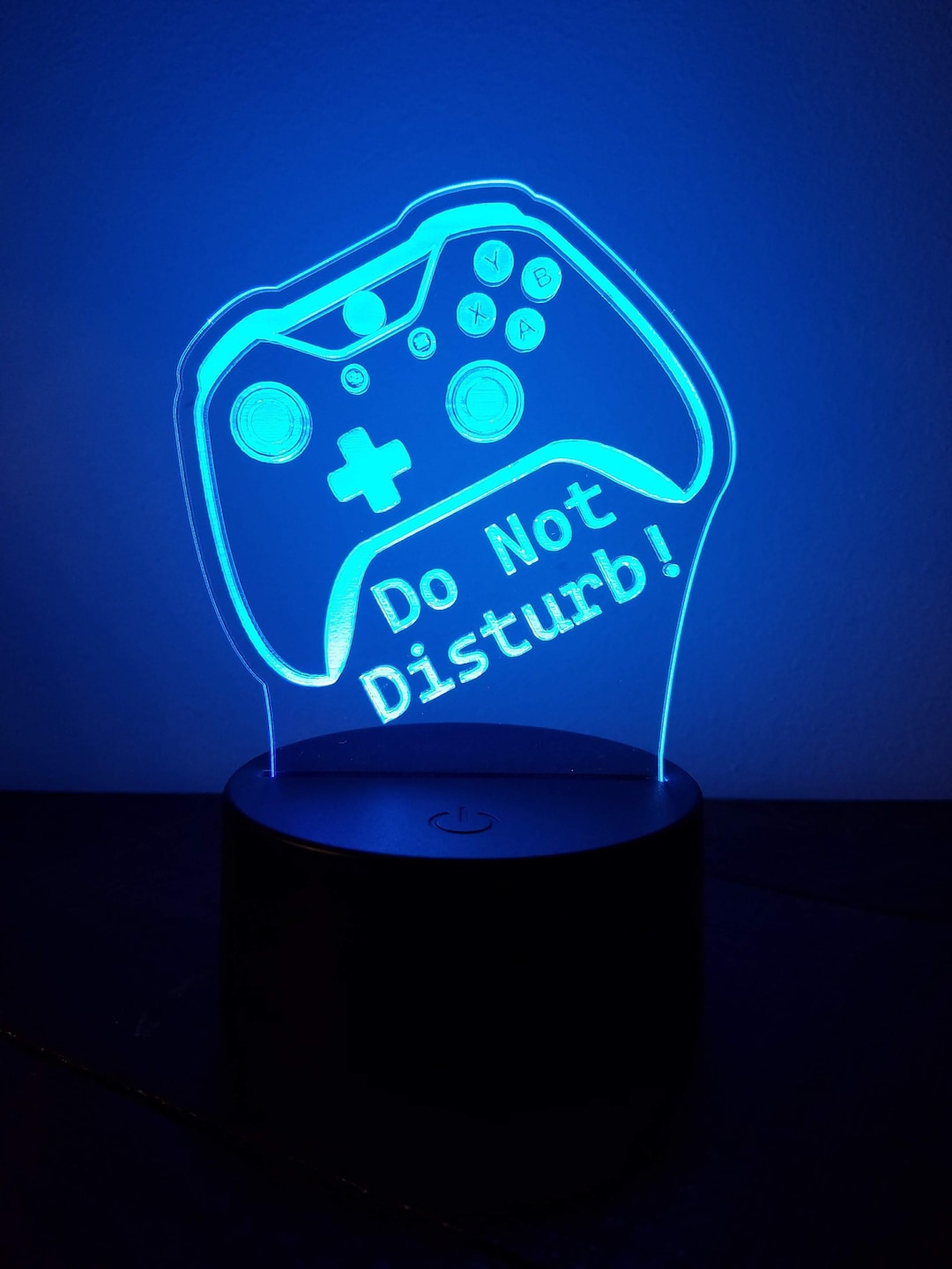 Personalized Video Game Controller Nightlight! Acrylic LED, Multicolor ...