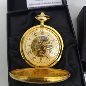 Sekonda and Heritage Time Mens Mechanical Skeleton Full Hunter Pocket ...