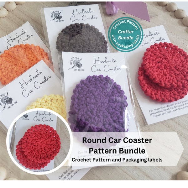 Crochet Car Coasters - Etsy