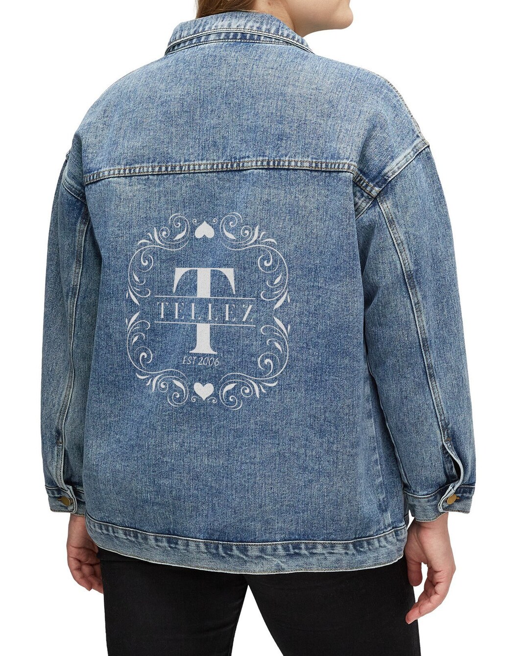 Bride Jean Jacket, Custom Personalized Denim Jacket, Wedding Jean ...