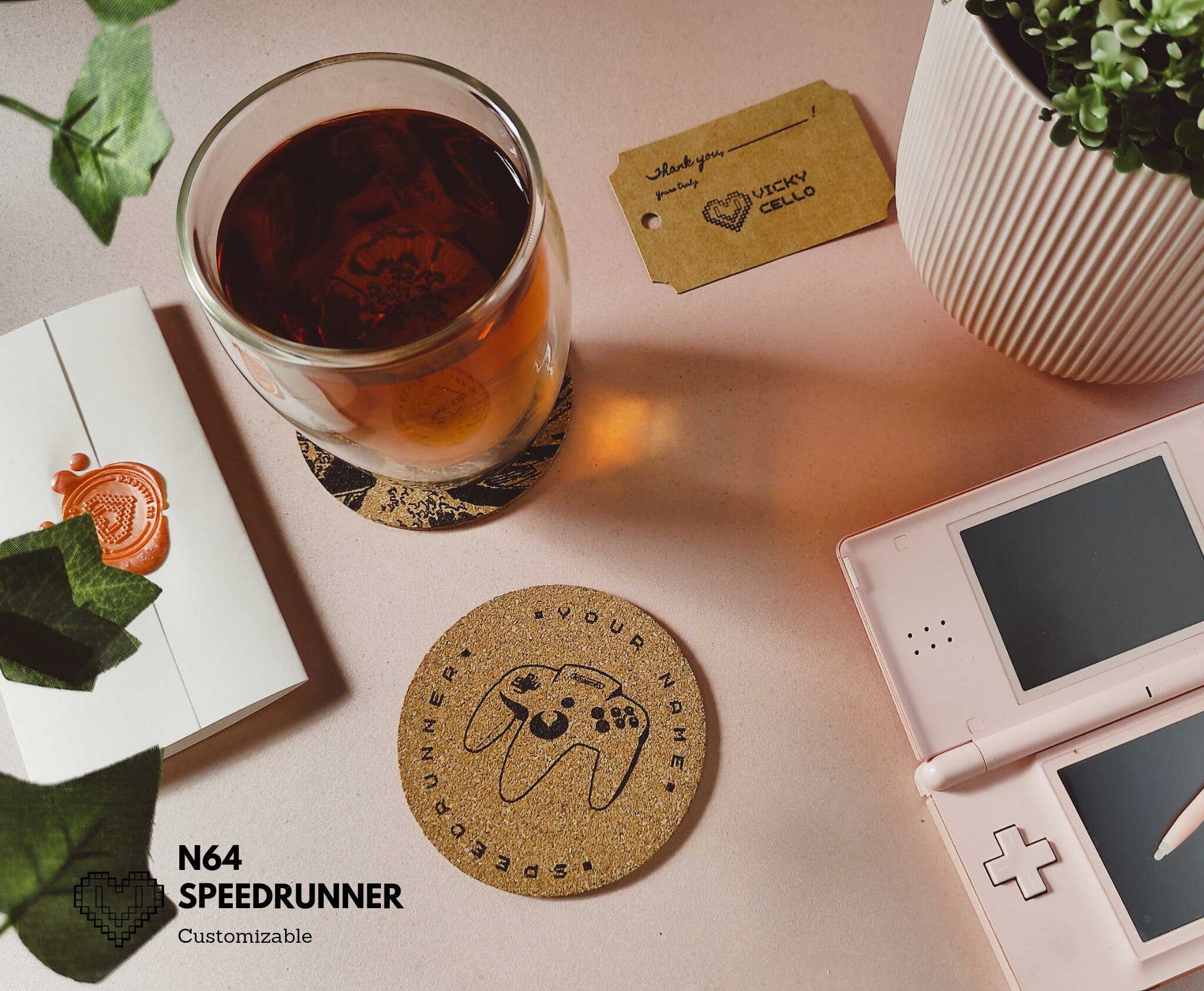 Custom Nintendo 64 Controller Coaster - Etsy