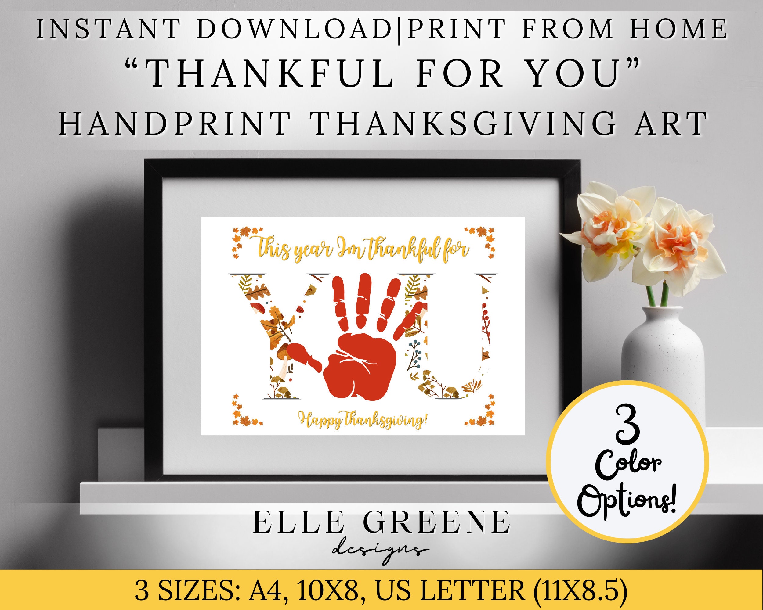 Thankful for YOU Handprint Craft! Happy Thanksgiving Craft for Kids ...