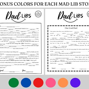 Dad Libs Father's Day Gift! BUNDLE! TWO Different Dad Libs Stories ...