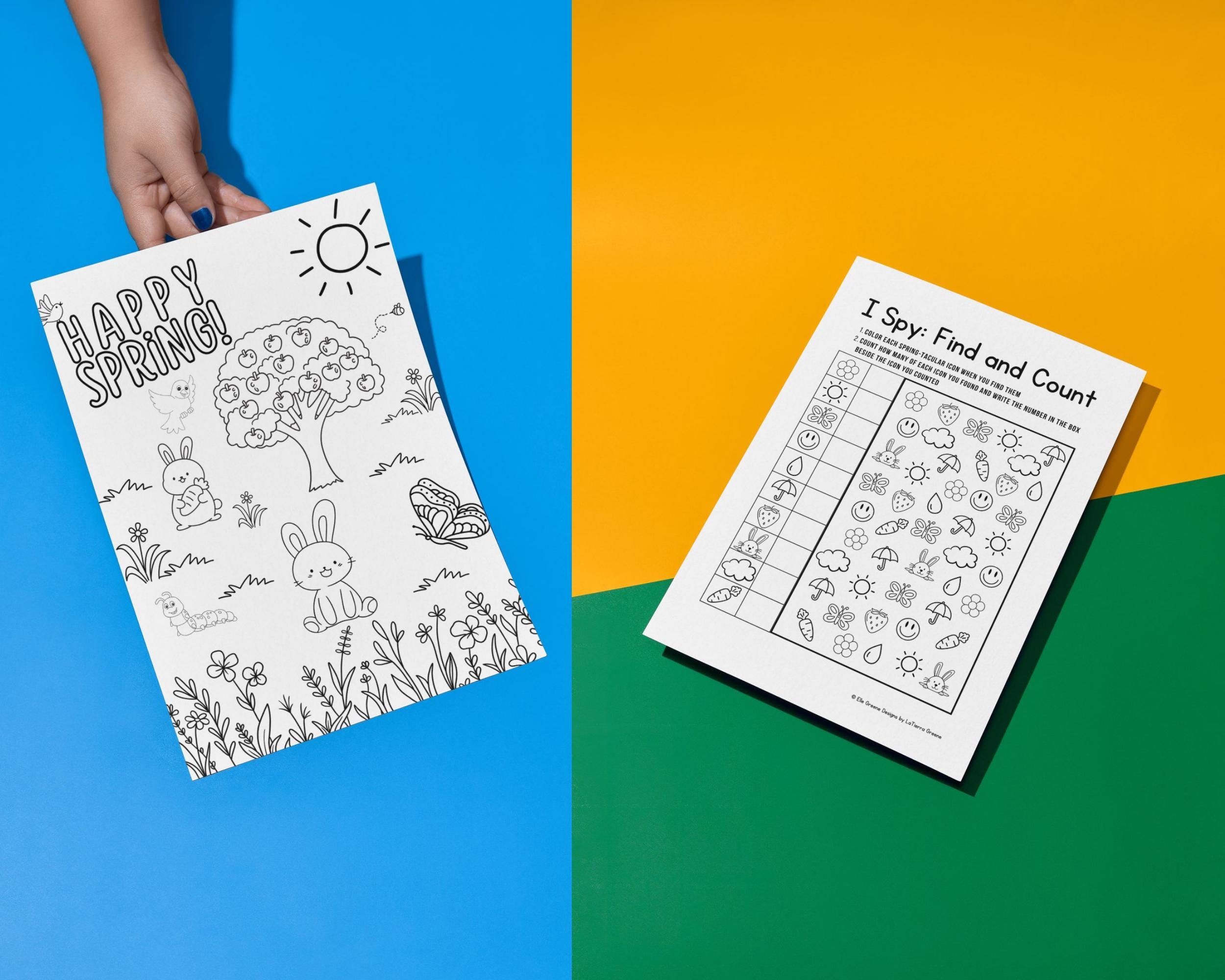 Spring Activity Pack for Kids! Instant Download | Easter Activity ...