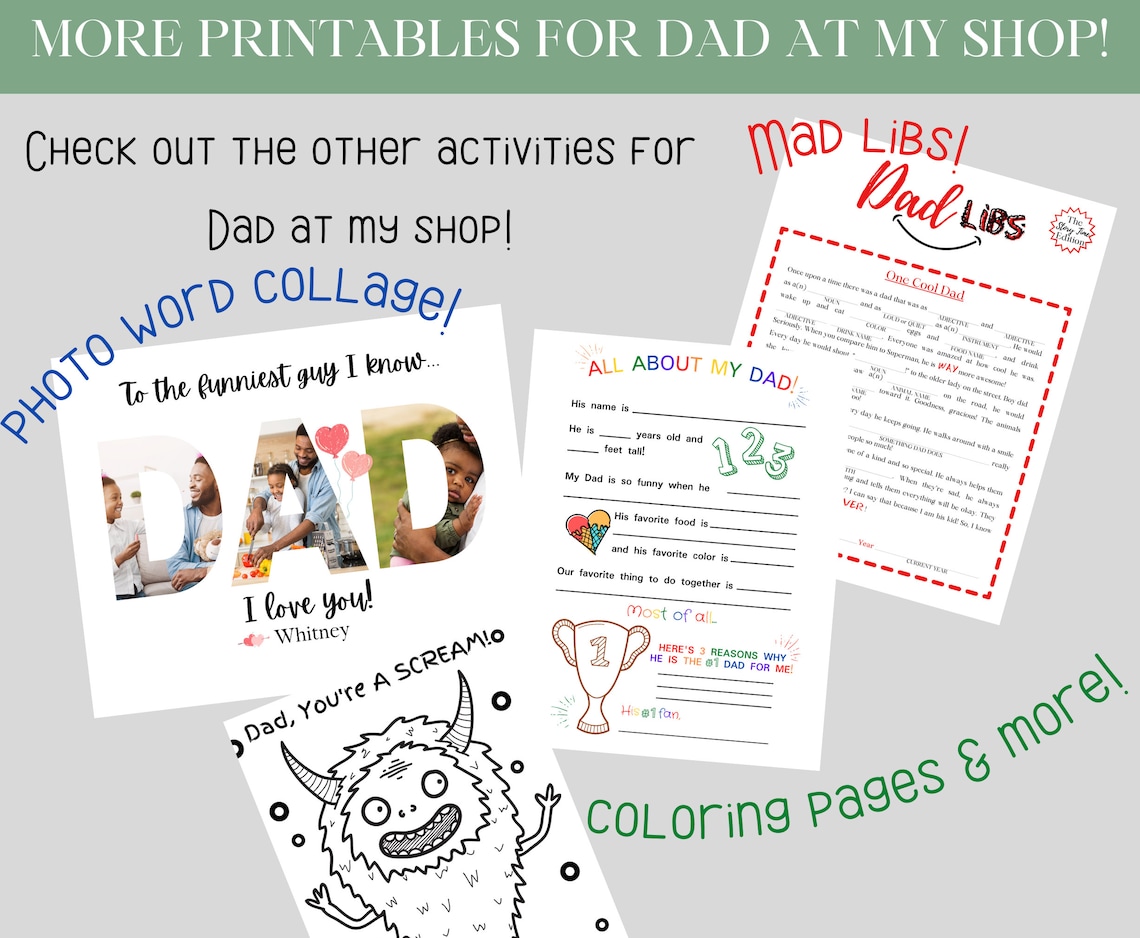 Handprint Art Craft for Dad! Personalize Option! Love is Here to Stay ...