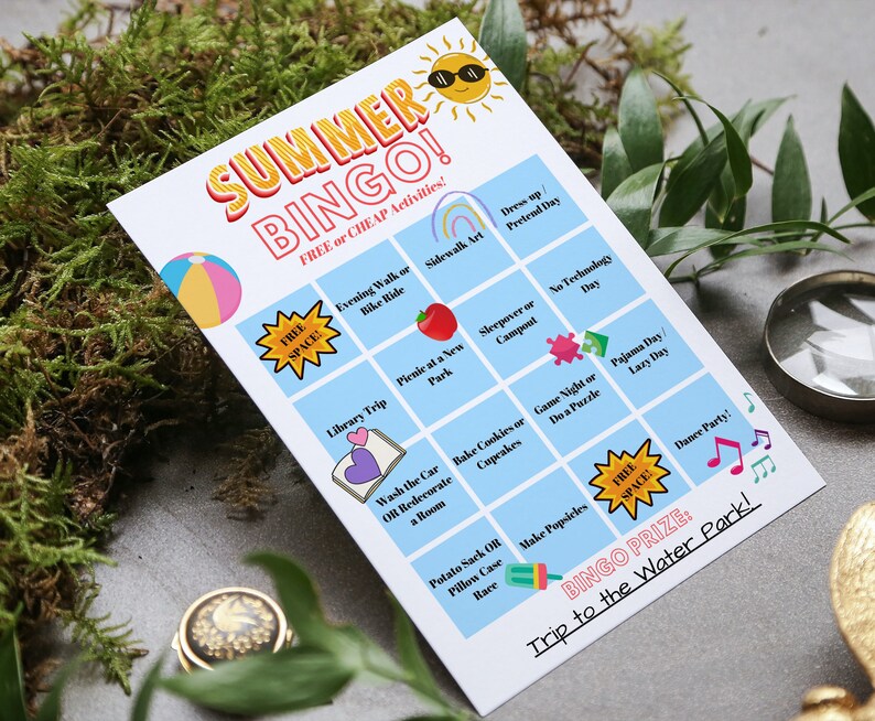 Summer Bucket List BINGO ACTIVITY BUNDLE Instant Download, Summer Plan ...