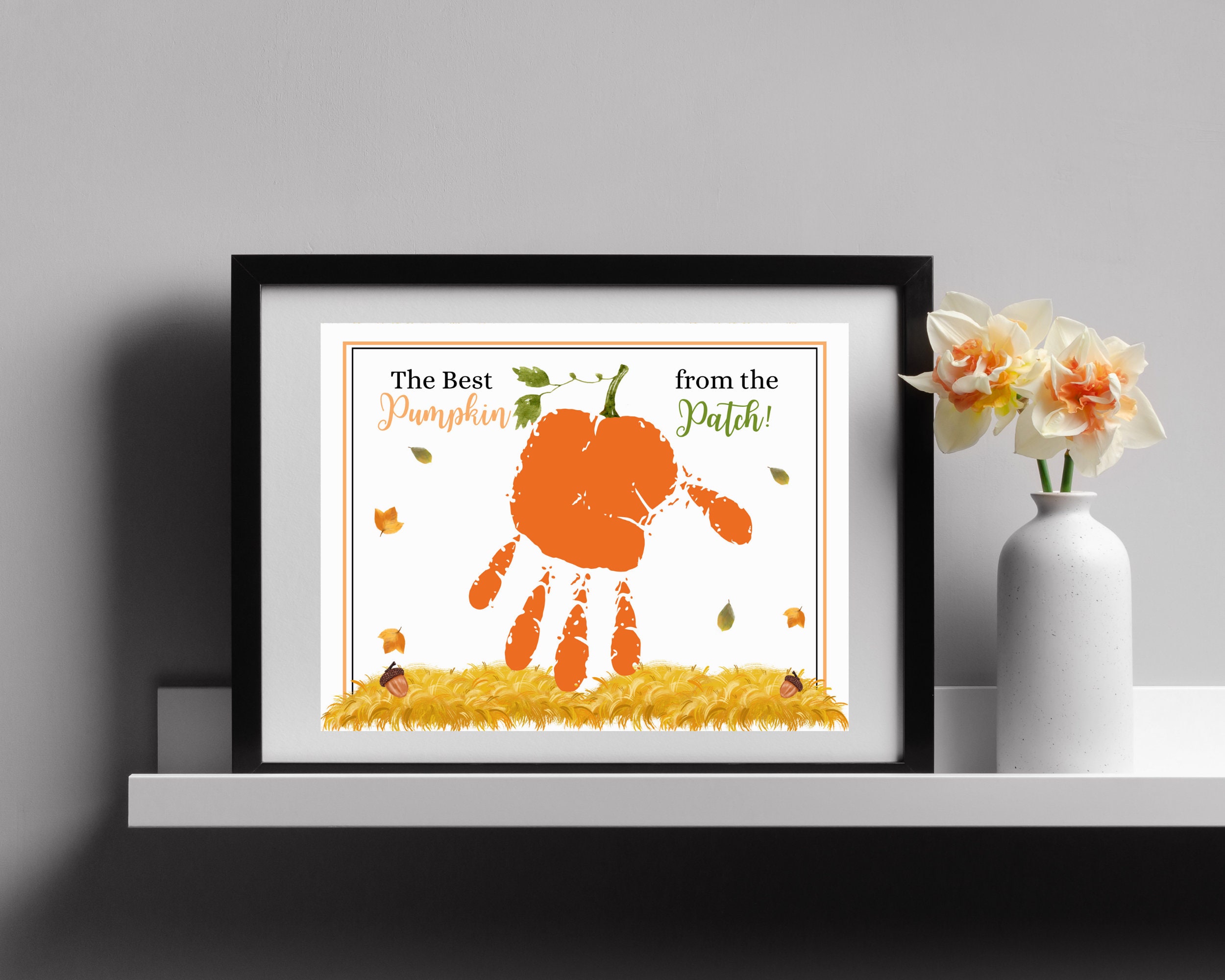 The BEST PUMPKIN From the Patch Handprint Craft! Baby & Kids Keepsake ...