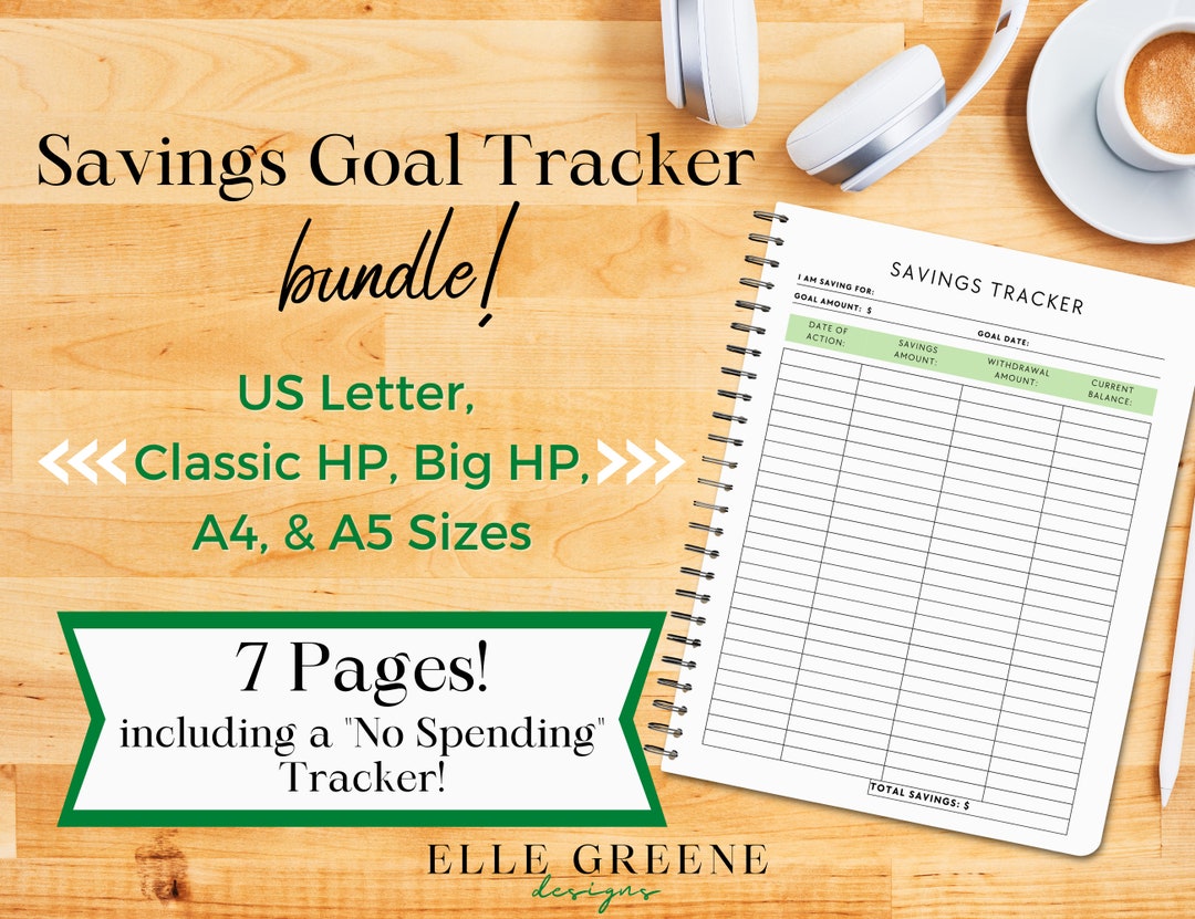 Printable Savings Templates! 7 Page Bundle | Savings | Instant Download ...