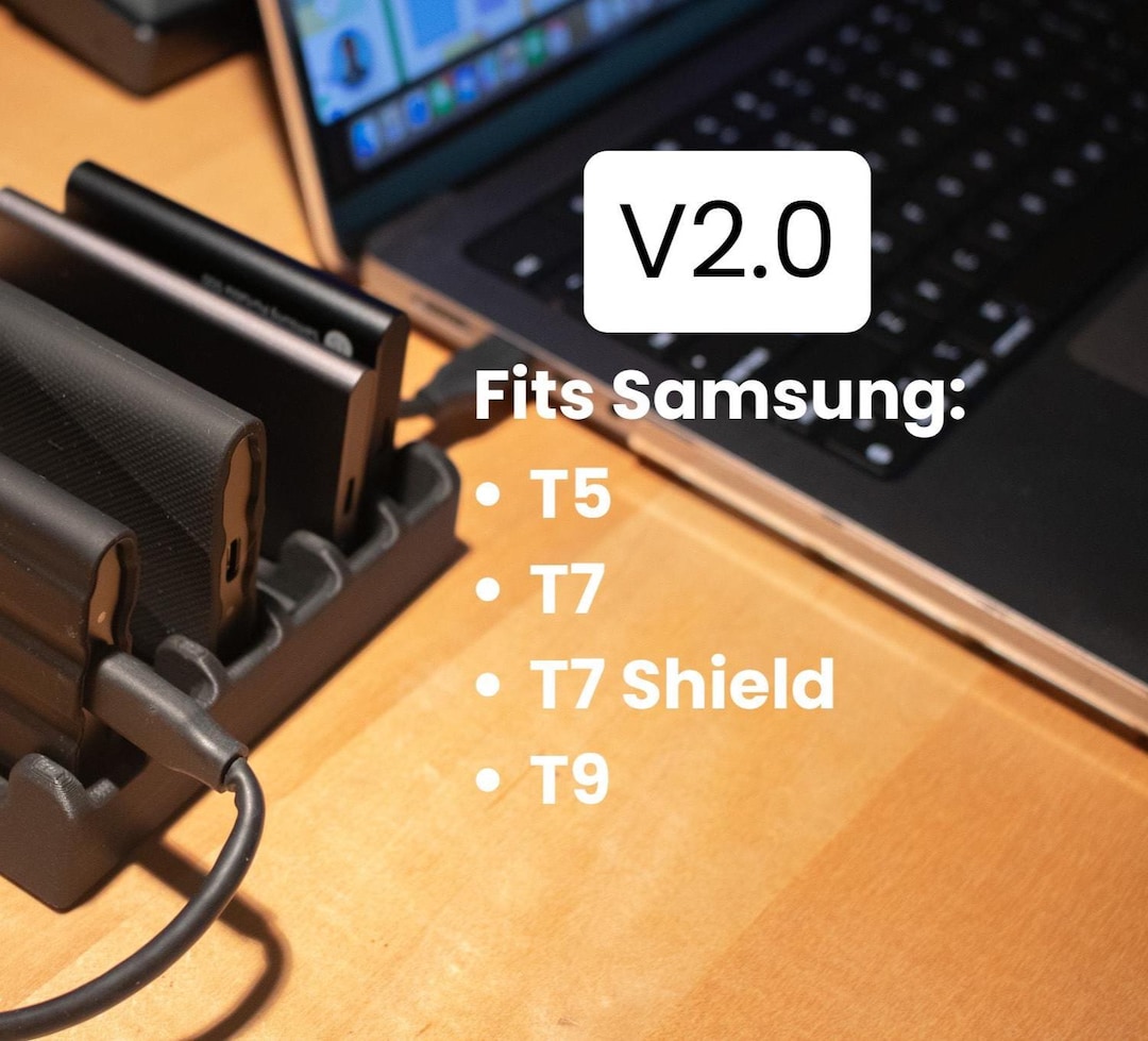 Samsung SSD Holder Organizer, T5, T7, T7 Shield, T9 Solid State Drive ...