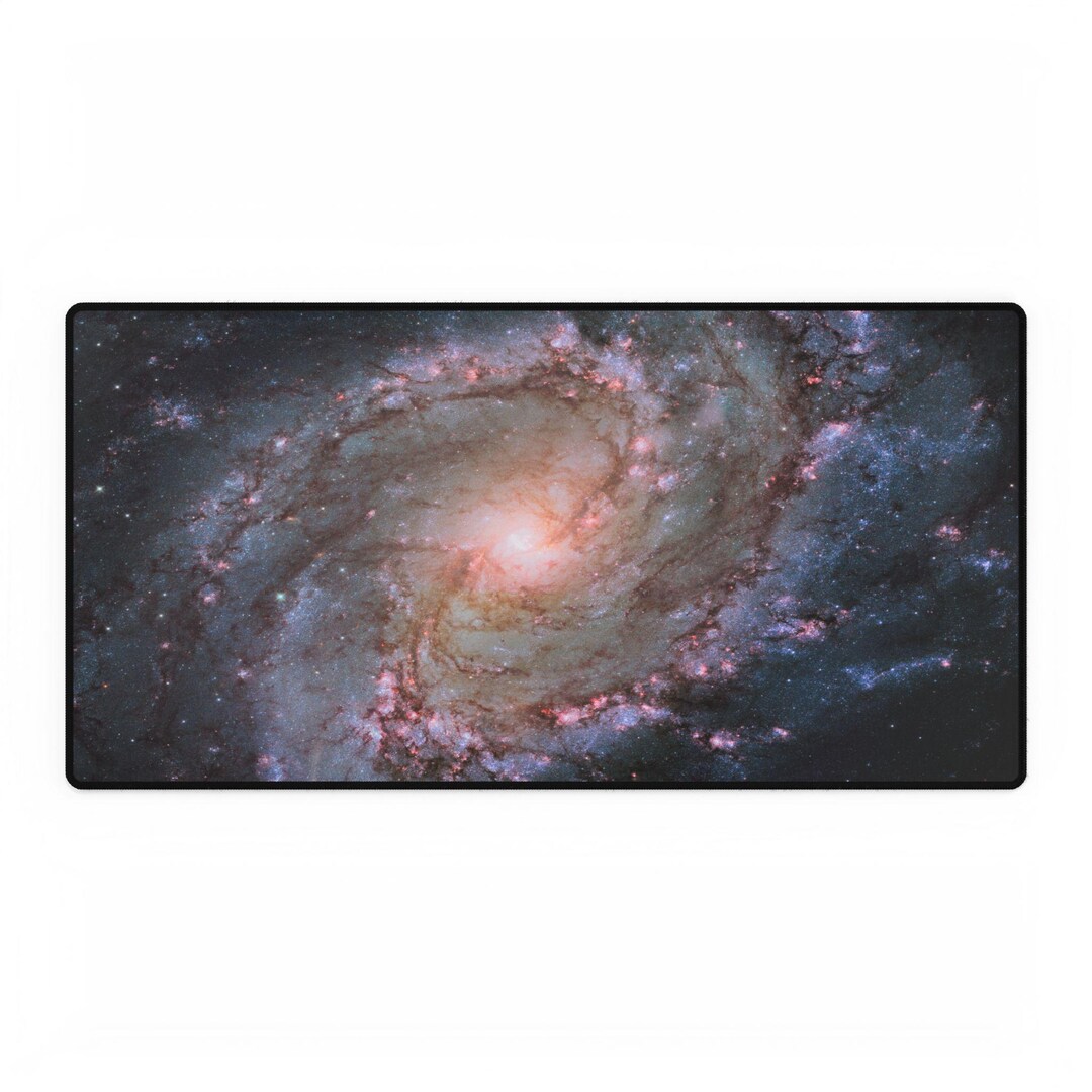 Desk Computer Mat - 3 Sizes With Spiral Galaxy Messier83 Design, Work ...