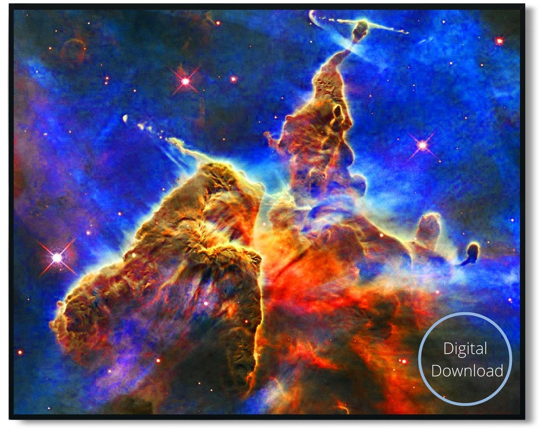 Hubble Carina Nebula Cosmic Cliffs Instant Digital Download - Etsy