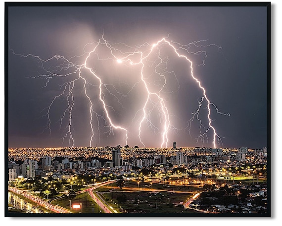 Lightning Storm Wall Art Instant Digital Download Printable - Etsy