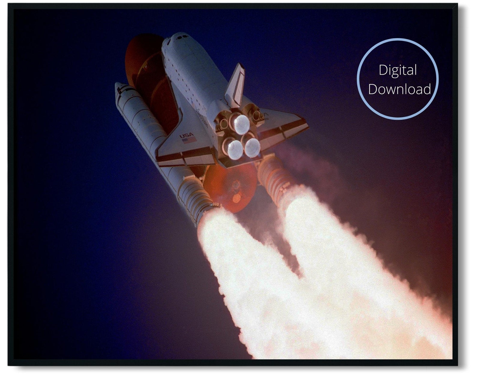 NASA Space Shuttle Launch Instant Digital Download Printable Wall Decor ...