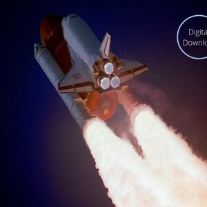 NASA Space Shuttle Launch Instant Digital Download Printable Wall Decor ...