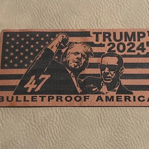 SVG Trump 2024 Bulletproof America - Etsy