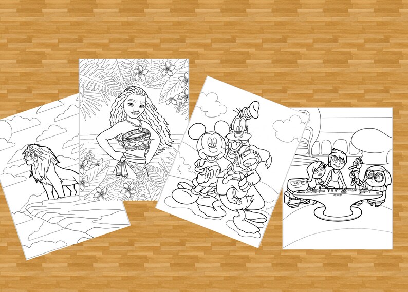 Cartoon Favorites Ultimate Kids Coloring Pack 100 Sheets Ready to Print ...