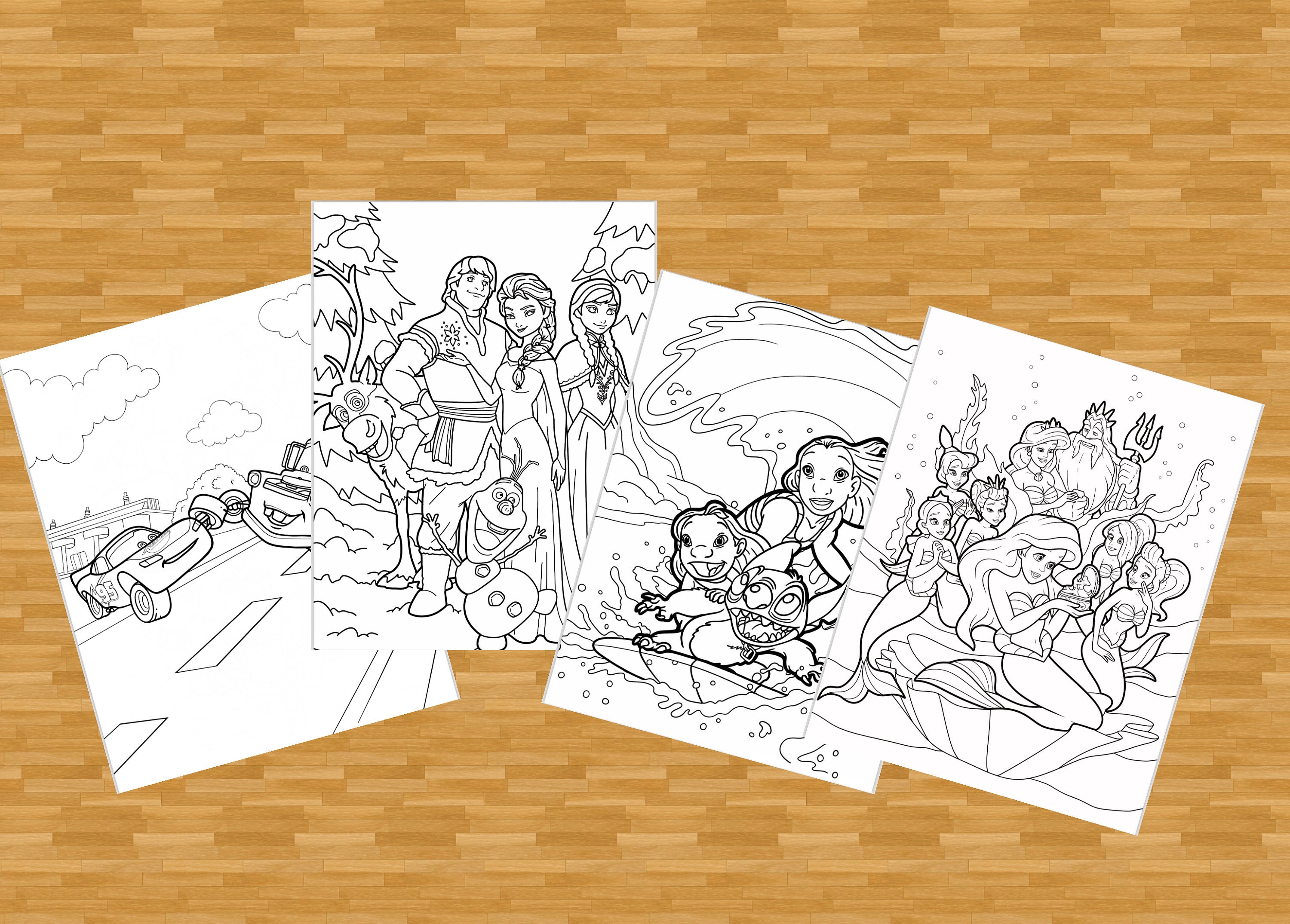 Cartoon Favorites Ultimate Kids Coloring Pack 100 Sheets Ready to Print ...