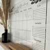 Wipeable Timetable Personalized Timetable Student Plan Acrylic Glass ...