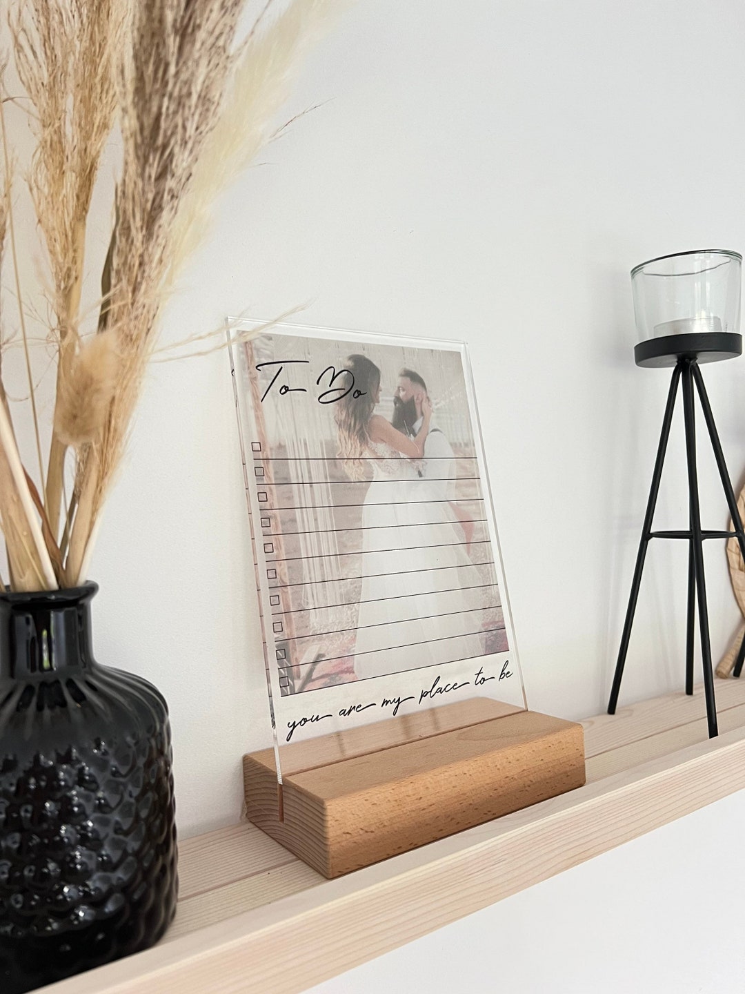 Acrylic Glass To-do List Wipeable | Notepad | Reusable | Planner | Task ...