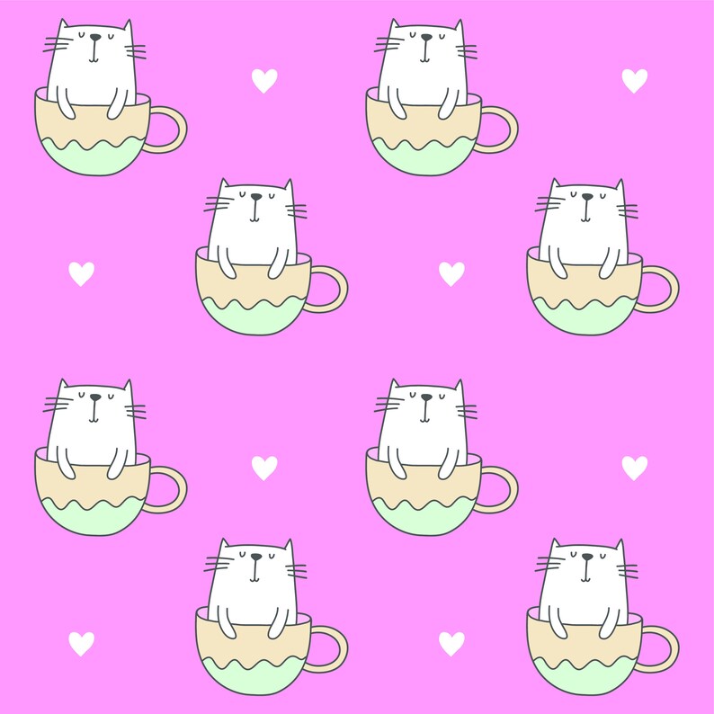 Cute Animal Print Wallpaper - Digital Animal Art Wallpaper - Safari ...