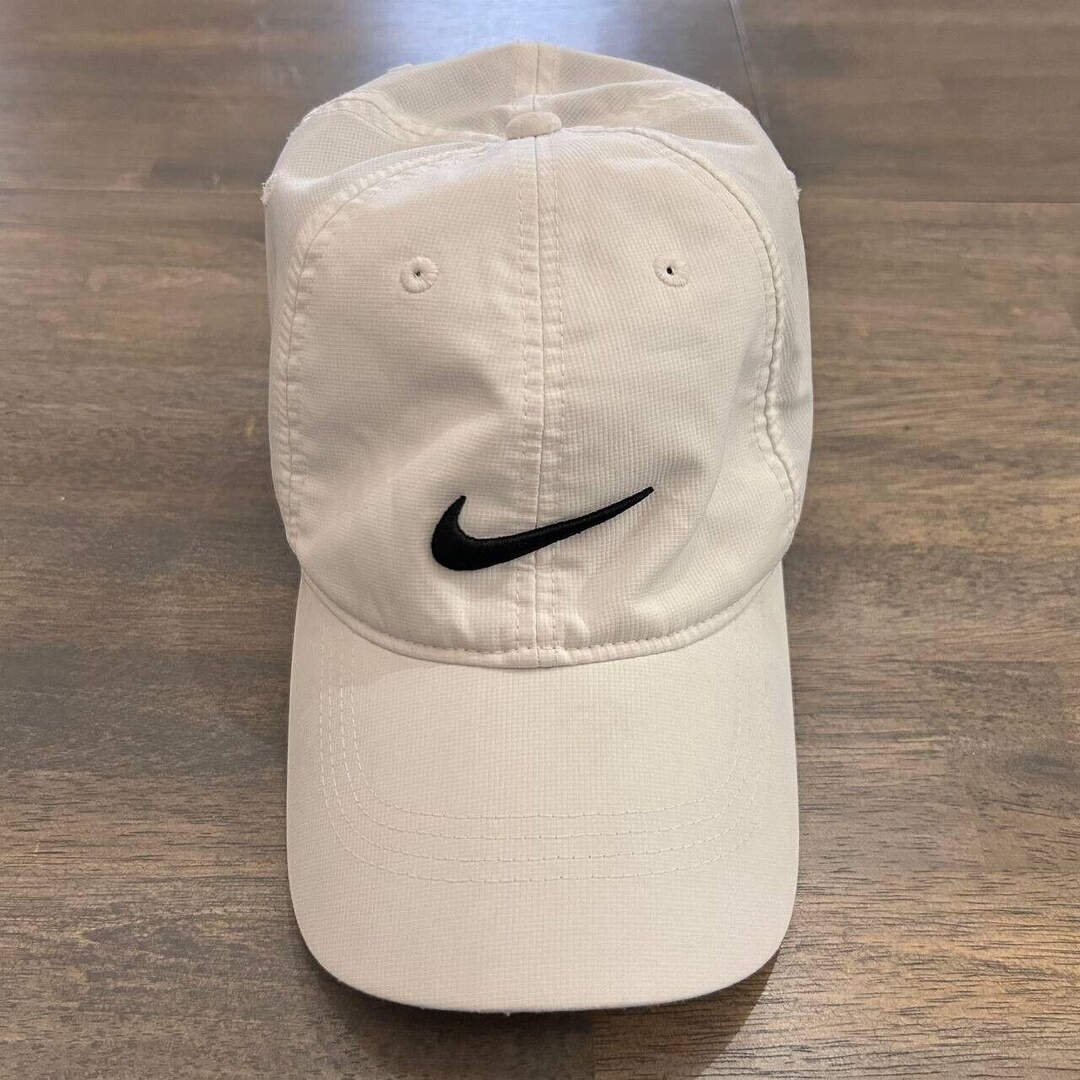 Nike Legacy 91 Tech Hat Cap Golf White Swoosh Logo Dri-fit Adjustable ...