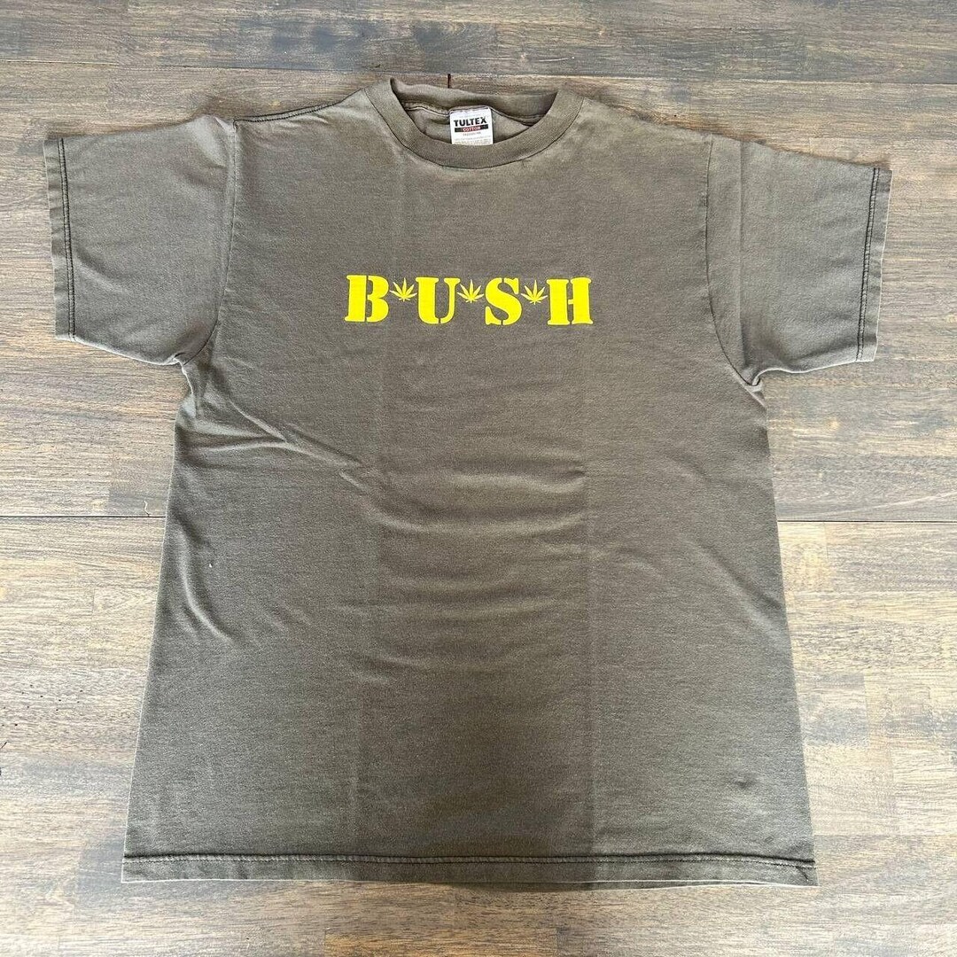 Vintage 1995 Bush Rock BUSH Tour Y2K Marijauna Graphic T-shirt Size ...