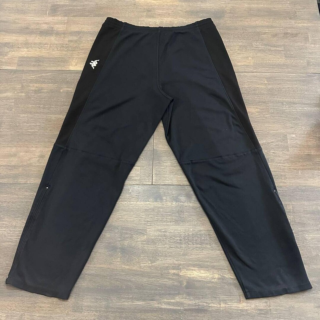 Kappa Mini Logo Classic Track Sweat Pants Joggers Black Active Mens ...