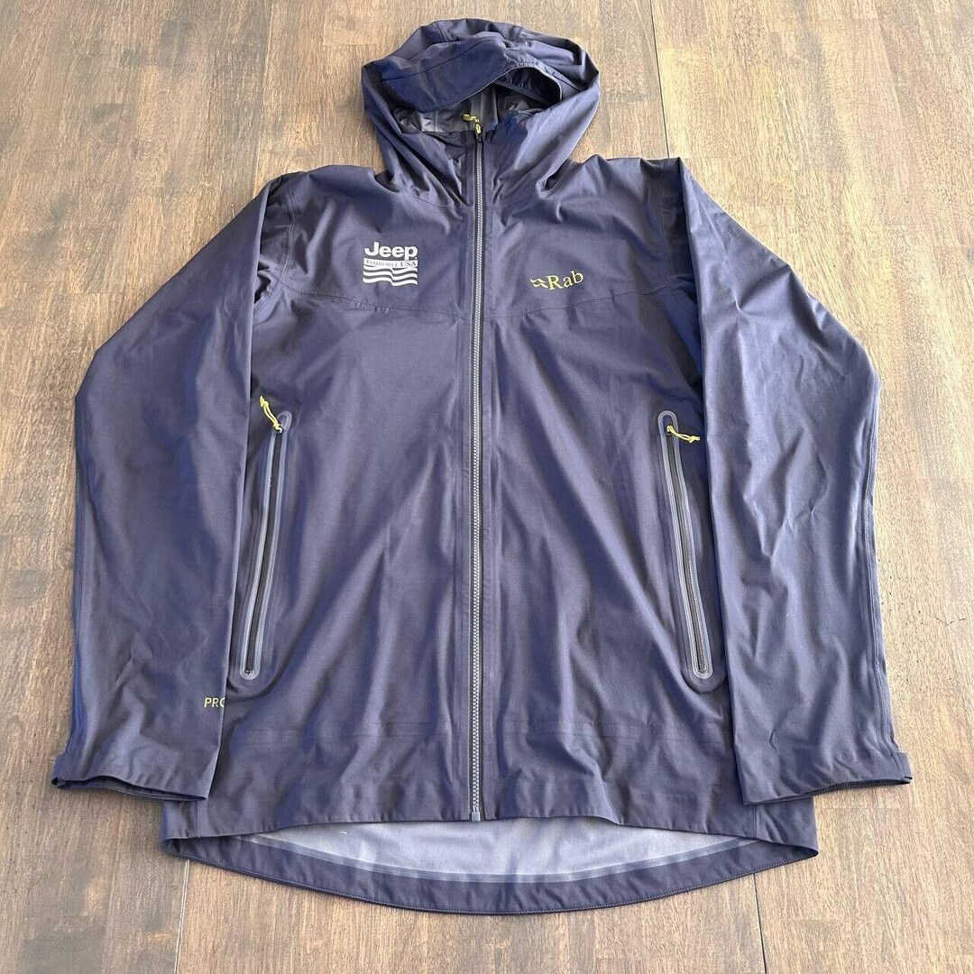 Rab X Jeep Kinetic Proflex Full Zip Windbreaker Jacket Hooded Active ...