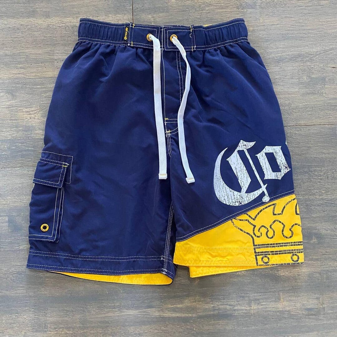 Vintage 2000s Corona Beer Logo Men's Board Swim Trunks Shorts Navy Mens ...