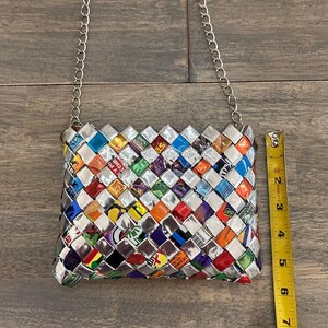 Vintage Recycled Candy Wrapper Custom Purse Bag W/ Metal Strap Rare ...