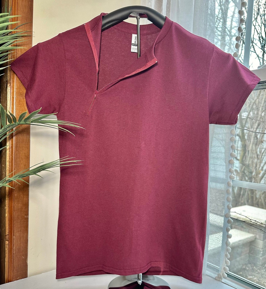 Right-side Port Access Shirt for Chemotherapy, Dialysis, and Infusion ...