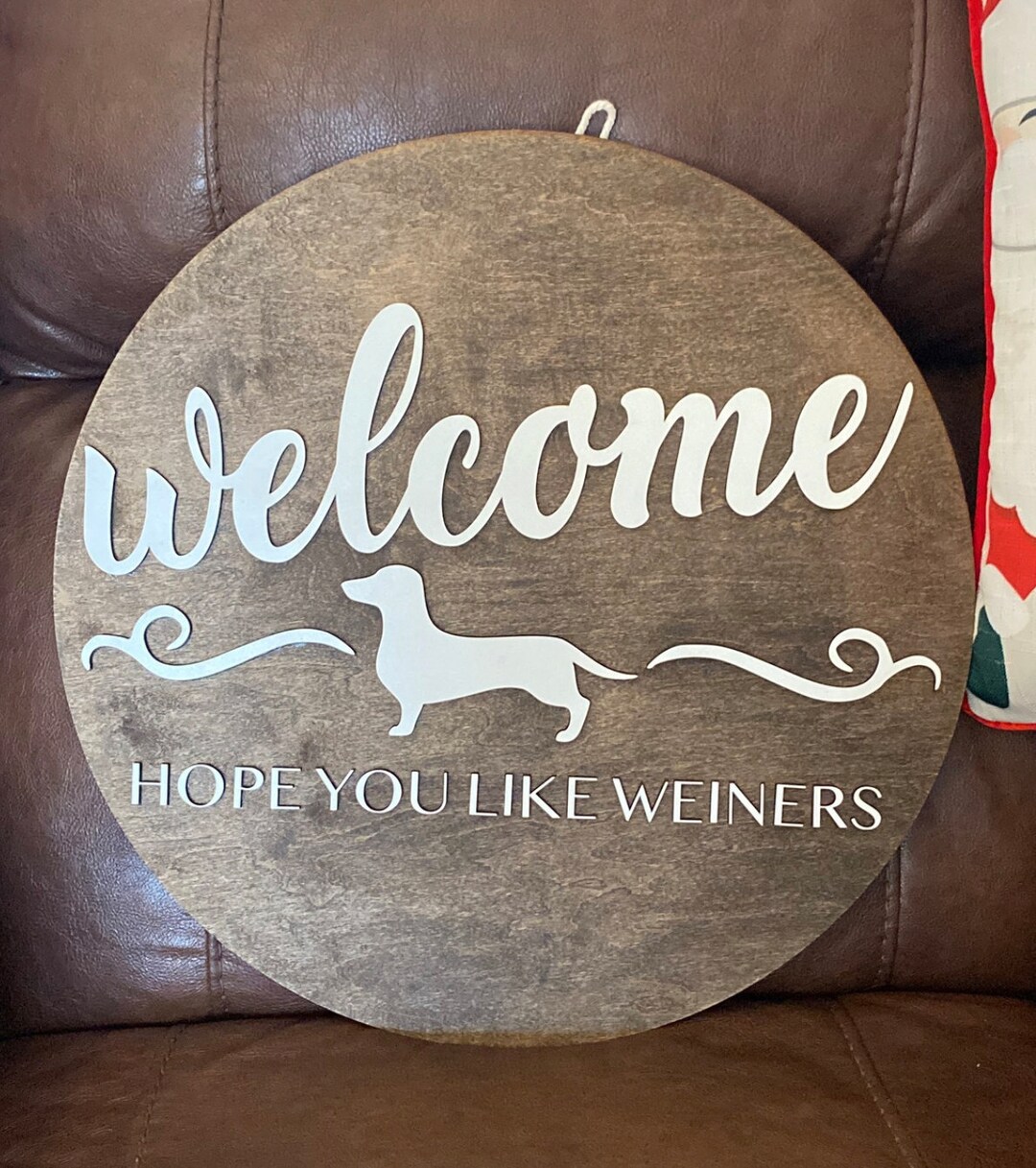 SVG Weiner Dog Welcome Sign Laser File - Etsy
