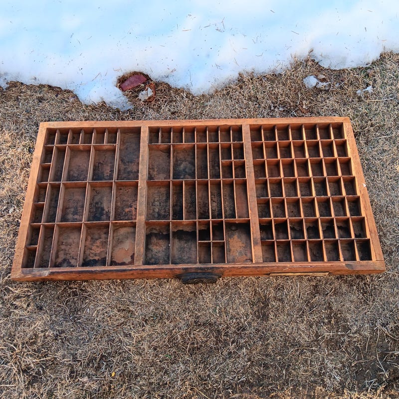 Wooden Printers Tray - Etsy