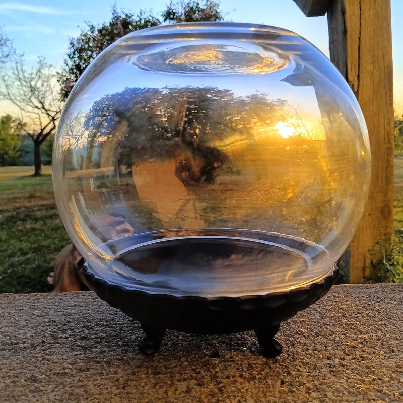 Ornate Glass Jar With Lid - Etsy