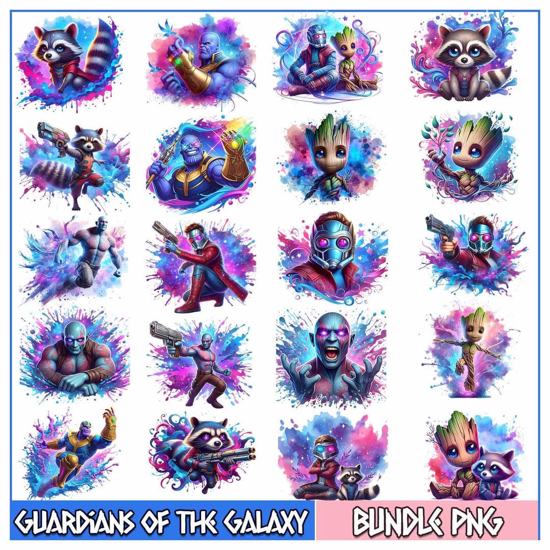 Guardians of the Galaxy SVG Bundle, Marvel SVG, Svg-png-pdf, Groot SVG ...