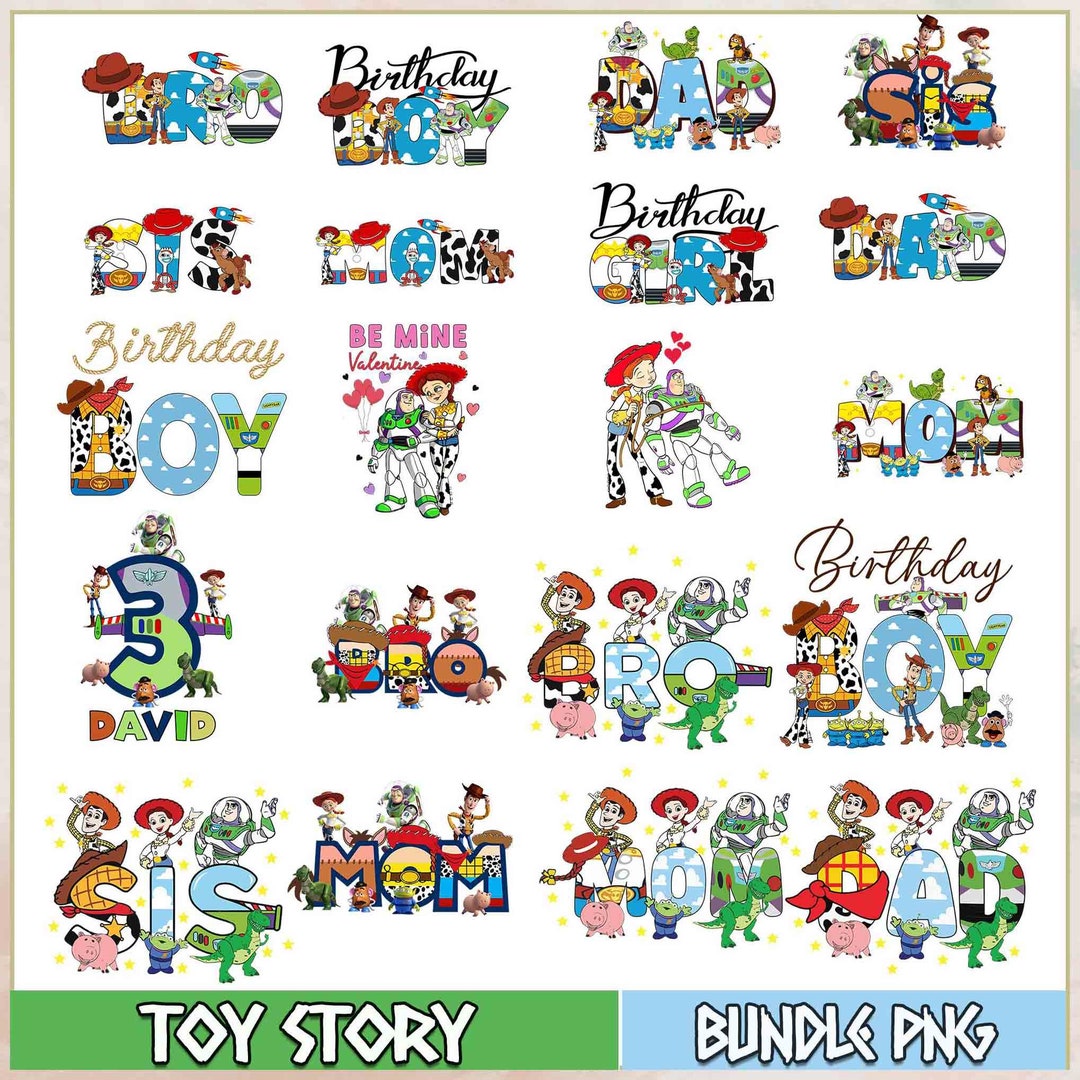 Toy Story PNG Bundle, Toy Story Clipart, Toy Story SVG, Buzz Lightyear ...
