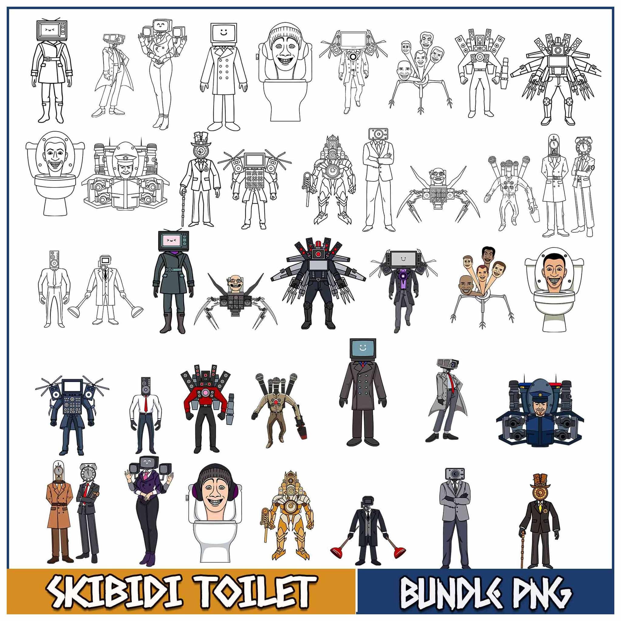 Skibidi Toilet Svg Png 300 Dpi, Designs for T-shirt, Vector Files ...