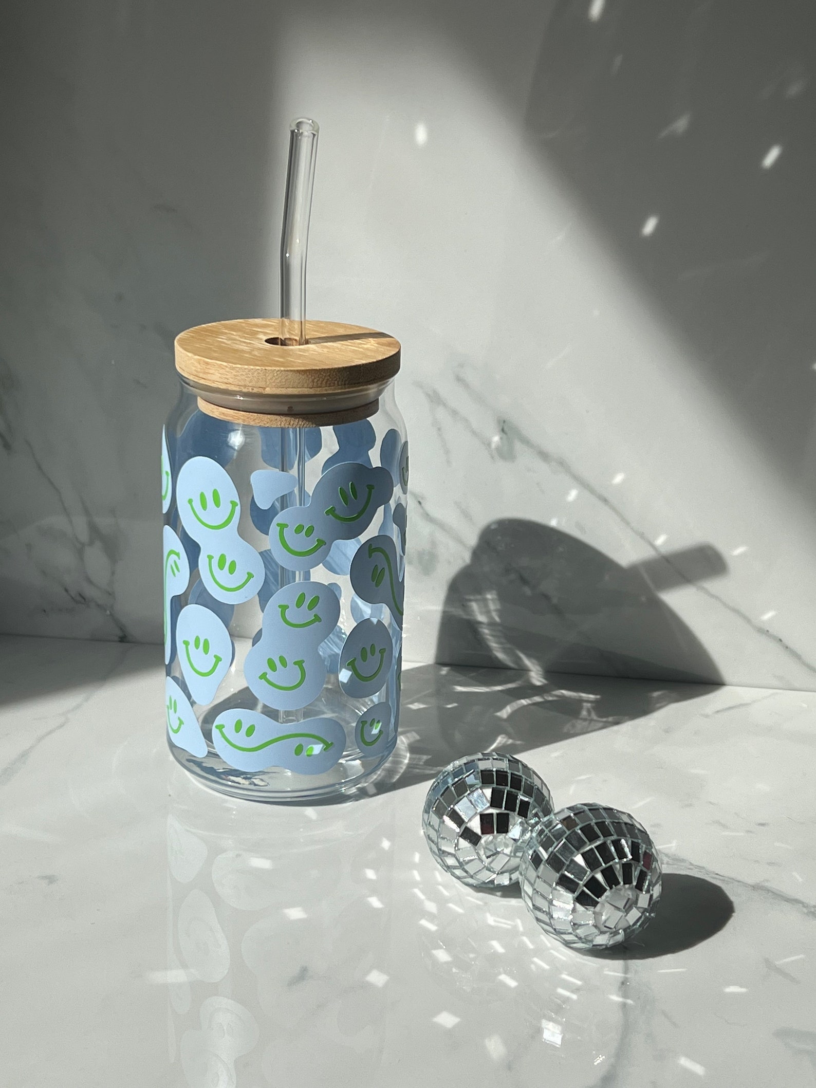 Smiley Face Wavy Smiley Face Trendy Cup Positivity Cup - Etsy