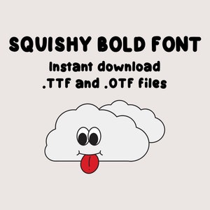 Fun Bold Font | Bubble Font for Typography, Daily Planner and Student ...