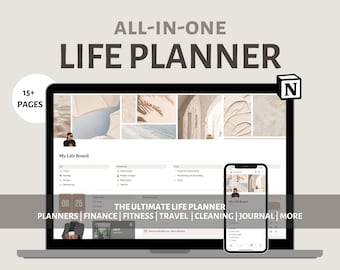 All in One Template Notion Dashboard, Notion Extended Life Planner, Ultimate Notion Calendar ...