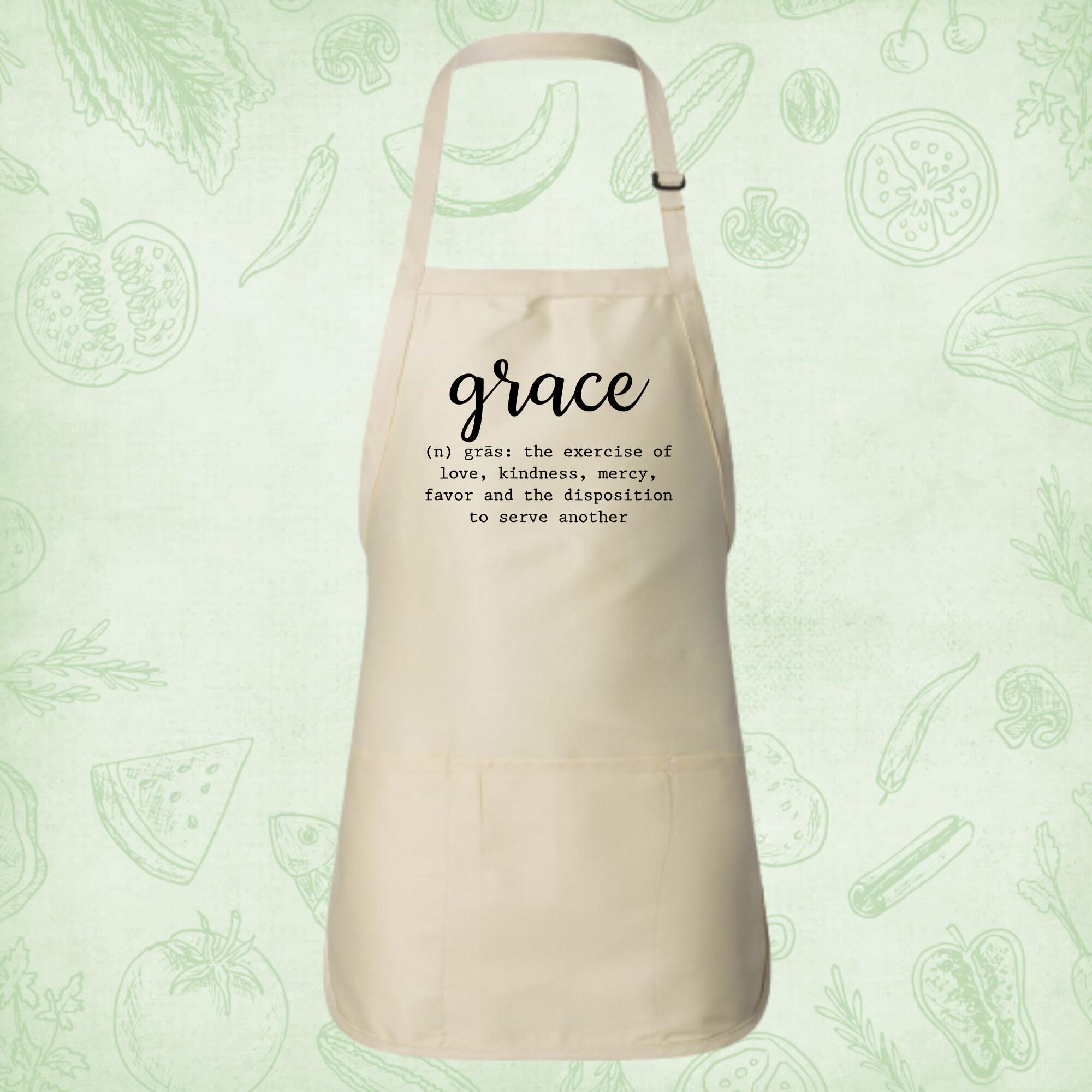 Grace Apron, Jesus Lover Apron, Mothers Day Gift, Bible Verse Apron ...
