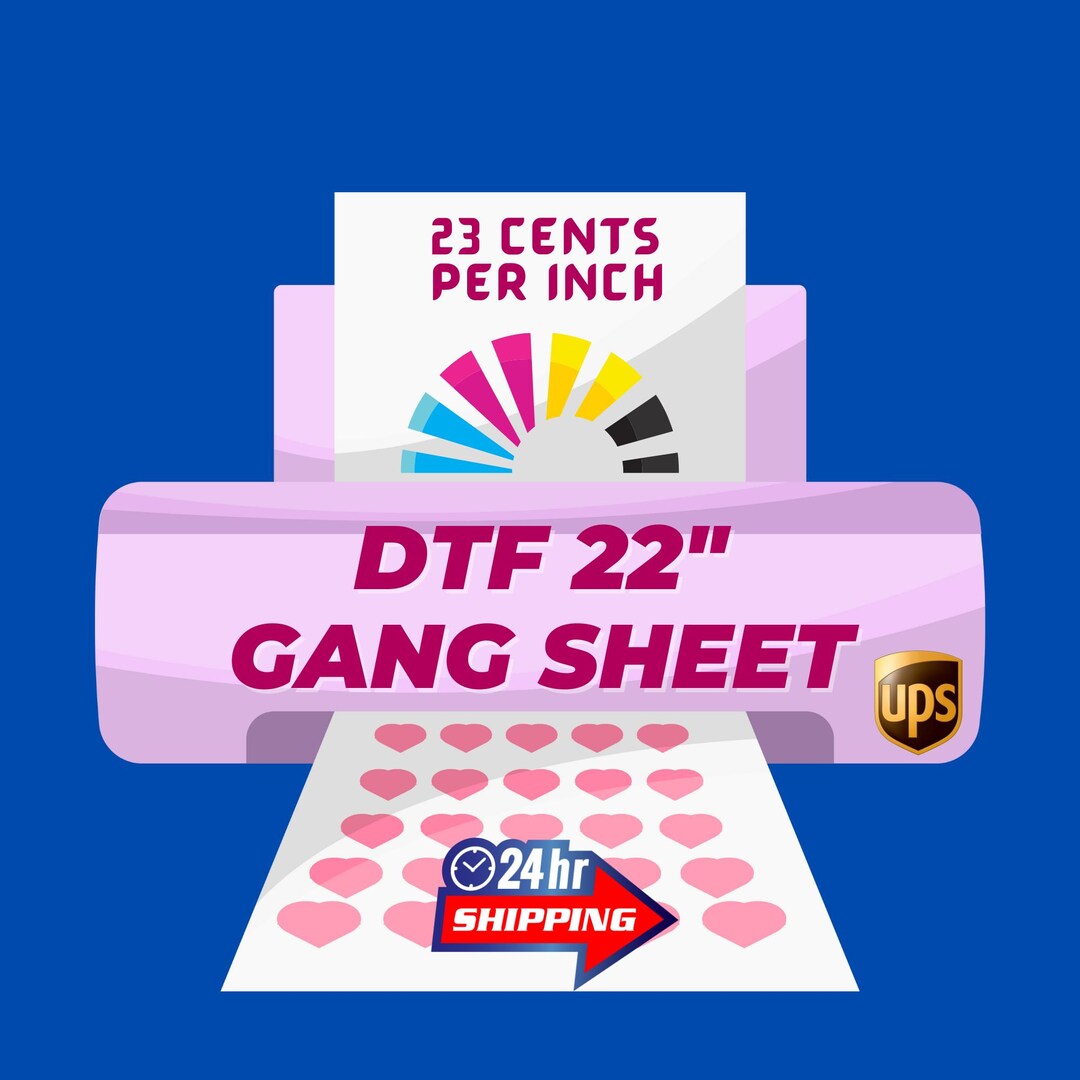 DTF Direct to Film Vinyl Sheet Hot Instant Peel Same Day Production - Etsy